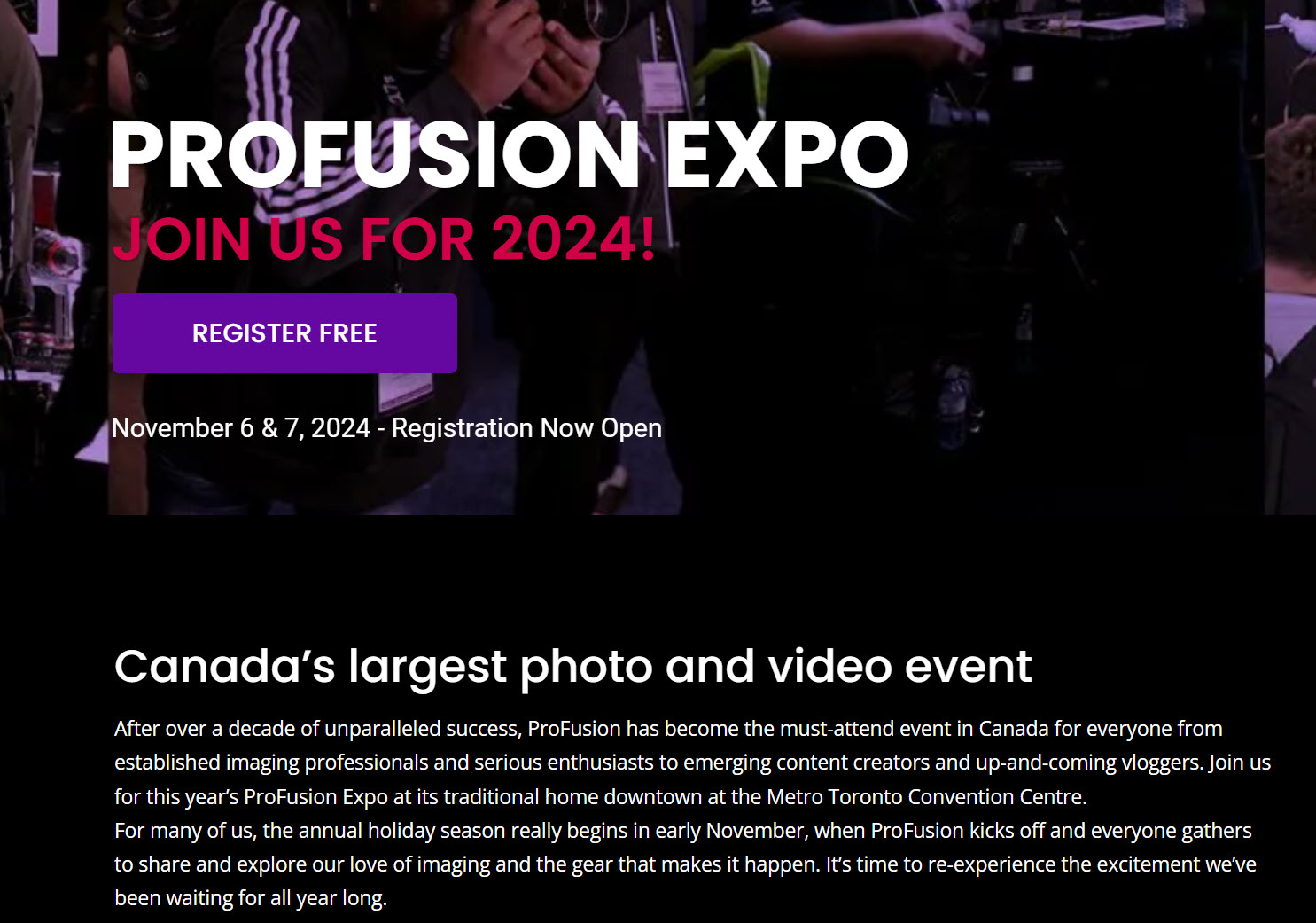 Visiting ProFusion Expo